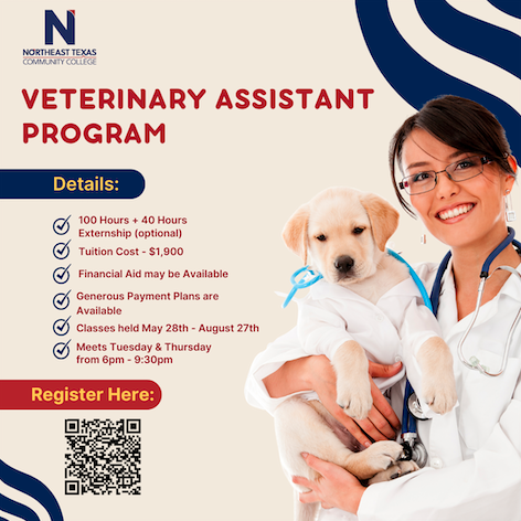 Veterinary Assistant Program coming this summer | Northeast Texas Community College